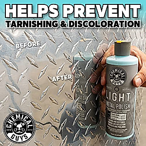 Chemical Guys SPI_404_16 Light Metal Polish, 16 oz, Blue