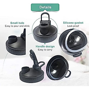 4Pack Mouth Mason Jar Pour Spout Lid, Wide Mason Jar Lids, Canning Lids with Flip Top Lid Leak-Proof Seal for Pouring, Drinking and Airtight Storage(Light Gray/Light Pink/Black/Light Blue）