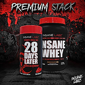 Insane Labz 28 Days Later Men’s Test Booster, Increase Stamina, Endurance, Strength and Lean Muscle Mass, 30 srvgs, 90 Capsules