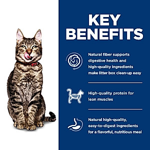 Hill's Science Diet Indoor, Senior Adult 7+, Easy Litter Box Cleanup, Dry Cat Food, Chicken Recipe, 3.5 lb Bag