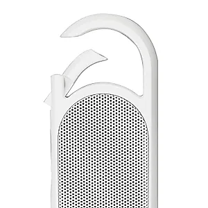 Acoustic Research – Model- ARTWS30, Duo Wireless Speaker and Earbuds – All-in-One Bluetooth Speaker, Earbuds and Charging Case, Hands-Free Calling, Built-in Travel Clip, Portable, Rechargeable – White