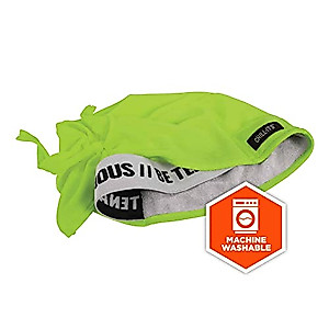 Ergodyne Chill-Its 6615 Performance Bandana Do Rag Skull Cap, Terry Cloth Sweatband, Moisture Wicking,Lime