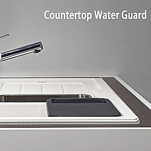 39 Inches Shower Water Guard Shower Dam Shower Splash Guard Threshold Seal Strip Self-Adhesive Kitchen Water Blocking Strip Water Dam Water Barrier for Kitchen Sink, Bathroom, Shower