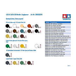 Tamiya 35370-000 1:35 German Sd.Kfz.135 Marten I Hunting Tank, Highly Model, Plastic Kit for Assembly, Detailed Replica, Unpainted, Brown