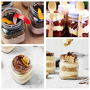 KAMOTA Glass Jars, 4 oz Mini Jars with Lids Perfect for Mason Canning Favor DIY Spice Jam Jars,24 PACK,30 Whiteboard Labels Included