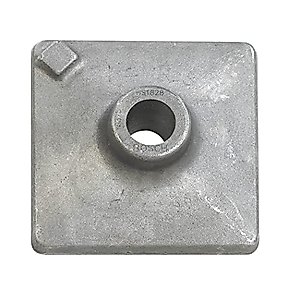 BOSCH HS1828 1-Piece 5 In. x 5 In. Tamper Plate Works with SDS-Max, Spline/Round Hex, and 3/4 In. Hex Hammers Hammer Steel,Silver