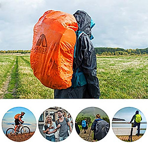 Unigear Backpack Rain Cover Waterproof Rating 5000mm, Ultraportable and Durable with 2 Anti-Slip Buckle Strap, Integrated Carry Pouch Design