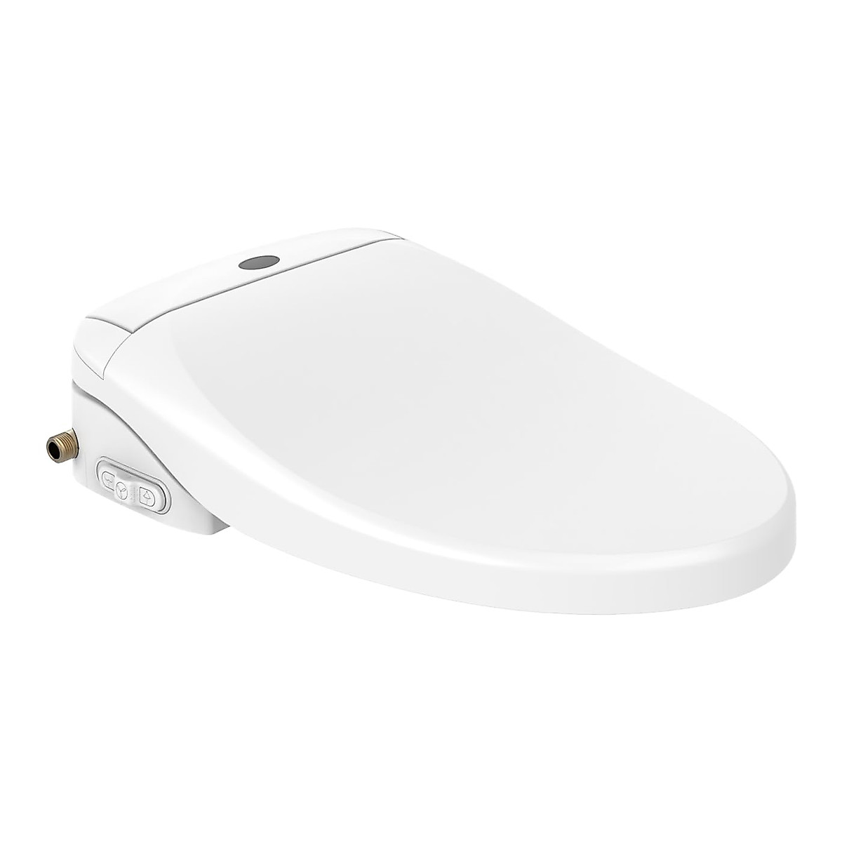 WELLFOR Smart Bidet Toilet Seat, Soft Close and Heated, Smart Bidet Toilet Seat for Elongated, Toilets with Remote and Lighted, Deodorizer automatically Toilet Seat, LED Nightlight, White