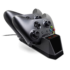 axGear Xbox One Controller Charger Dual Charging Station Compatible with Xbox One