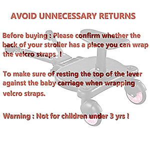 Universal Stroller Board with Detachable Seat,Stroller Glider Board Suitable for Most Brands of Strollers, Holds Children Up to 55lbs (Pink)