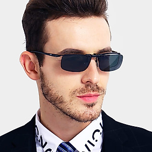 Junsika Polarized Clip On Night Driving Sunlasses for Prescription Glasses Men Women Flip Up Rimless Yellow Sunlasses UV400 Protection
