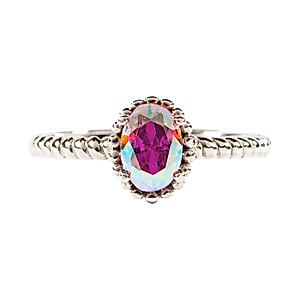 ZXASD Ring for Women with Greeting Card Neon Color Rhinestones Ring Fashion Jewelry for Women Wedding Ring