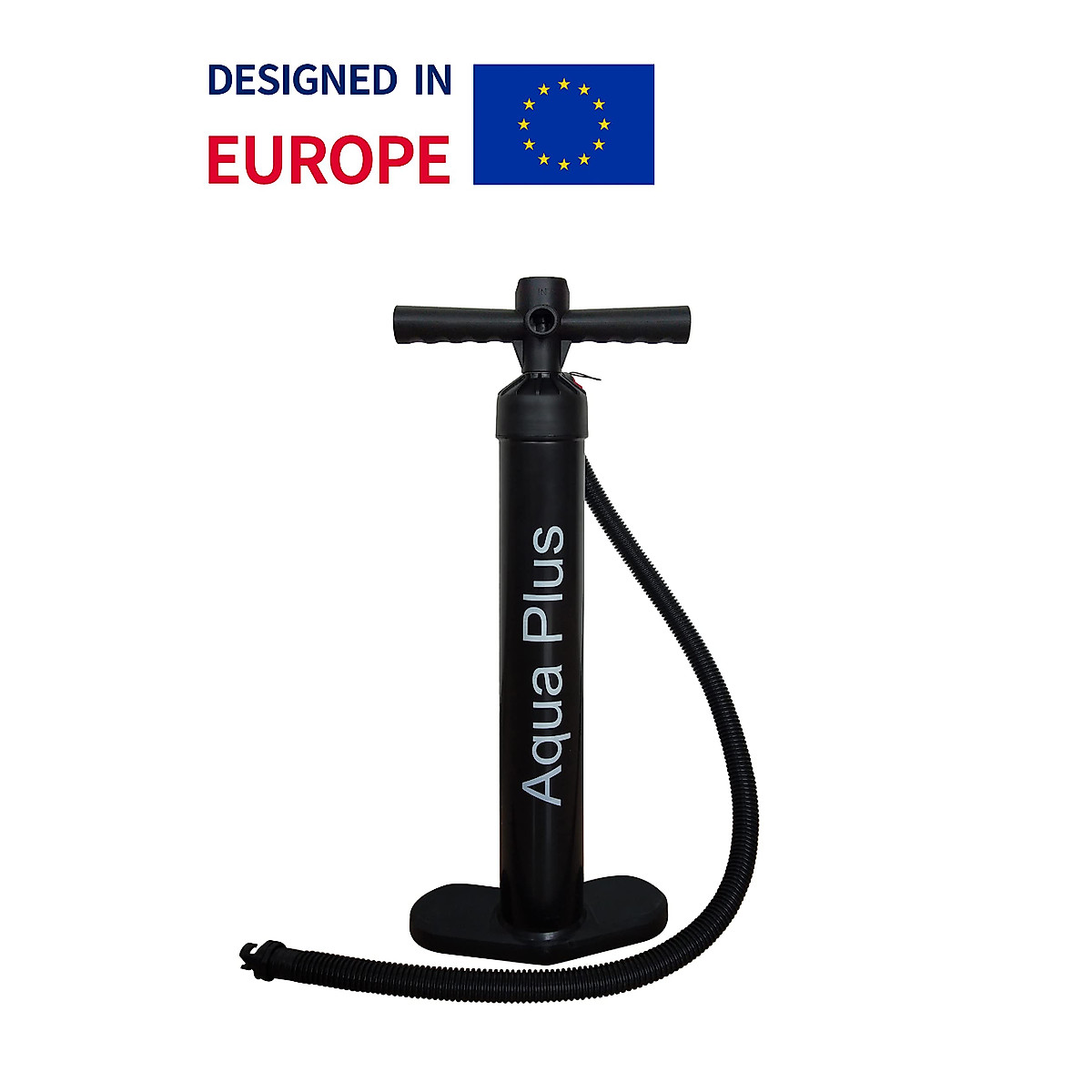 Aqua Plus Inflatable Stand Up Paddle Board High Pressure Double Action SUP Pump (Black, 63cm)