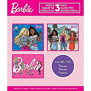 Barbie - 3 in 1 Jigsaw Puzzles for Kids. Great Birthday & Educational Gifts for Boys and Girls. Colorful Pieces Fit Together Perfectly. Great Preschool Aged Learning Gift.