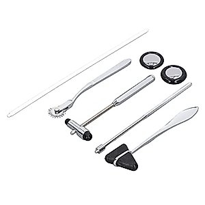 Hammer Set, Stainless Steel Neurological Hammer Silver 5PCS for Nervous System Exam