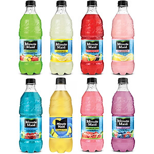 Min Maid Lemonade And Punch 8 Flavors Variety Pack, Lemonade And Fruit Drinks 20 Oz (Pack of 8)