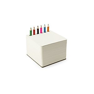 Three by Three Seattle Jotblock Chunky Sketchpad, 4.75" x 4.25" x 3.25", Assorted (70070),Small