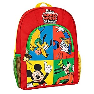 Disney Boys Mickey Mouse Pluto Donald Duck and Goofy Backpack