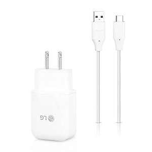 Genuine LG G6 V30 V20 G5 Charger + USB C Cable 18W QuickCharge 3.0 Certified