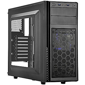 SilverStone Technology PS11 ATX, Micro-ATX Mid Tower Computer Case with Side Window Panel, SST-PS11B-W