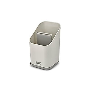 Joseph Joseph Duo Kitchen Sink Cutlery Drainer with Knife Slot, Kitchen Sink Drying Rack Cutlery Organizer, Grey