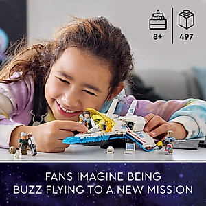 LEGO Disney Pixar's Lightyear XL-15 Spaceship 76832 Buildable Model - Outer Space Toy with Buzz Minifigure, Sox The Cat Figure, Movie Inspired Set for Kid's Action and Imaginative Play Ages 8+