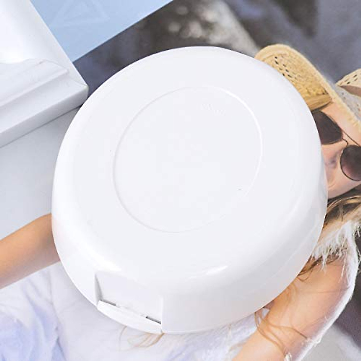 FALOME 2pcs Denture Case Denture Bath Box Denture Retainer Container False Teeth Storage Box with Mirror