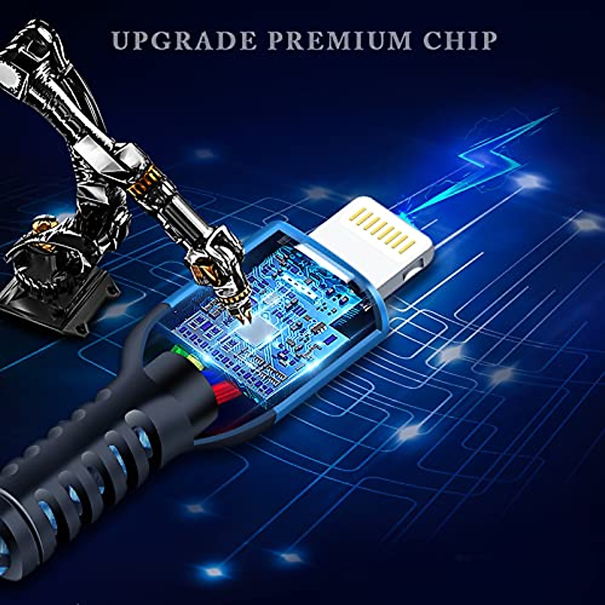 iPhone Charger [3/6/10ft], 3Pack Long Braided Cables, Fast Charging Power Charger Cords for iPhone 14/13 12 Pro Max/SE/11 Pro/11Pro Max/XS/XR/8/7/6S Plus, iPad mini, iPro Air, Touch USB Lightning Wire