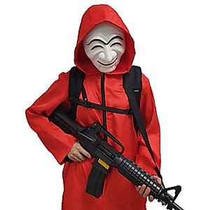 Dreamingcart Money Heist Mask Korea Hahoe Tal Plastic Mask Korean Traditional ABS Mask, White, 9.8 x 7.1 x 3.4 inches; 2.2 Ounces