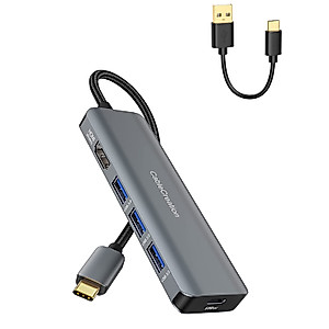 CableCreation 8K HDMI USB C Hub Bundle with USB C to USB Cable Short