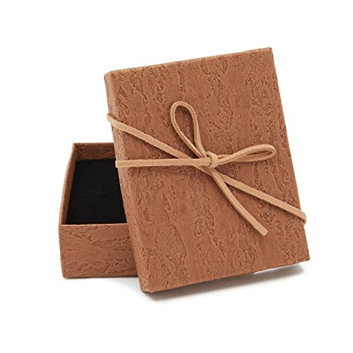 Small Jewelry Gift Boxes for Necklace, Earring, Ring, Pendant, Bracelet, Anklet, Jewelry Holder, Packaging Box with Lids, Bow, Velvet Inner (3.6 x 2.7 x 1 Inch, 12 Pack)