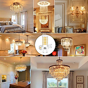 Sailstar G9 LED Bulb, 3000K Soft White, G9 Bulb 40W Equivalent, G9 LED 360° Beam Angle 400LM No Flicker 120V, G9 Bi-pin Ceramic Base, 4W G9 LED Light Bulbs for Chandelier, 6 Pack, Non-dimmable