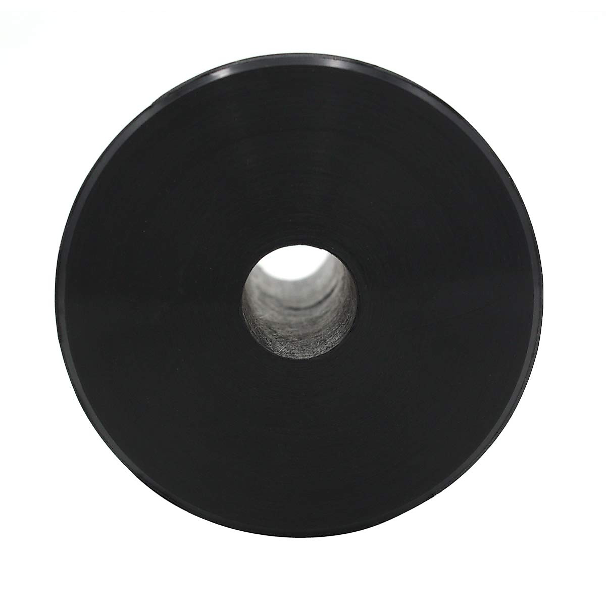 GHmarine 4 Inch Width Boat Trailer Black Molded Rubber Spool Roller - 5/8” Hole