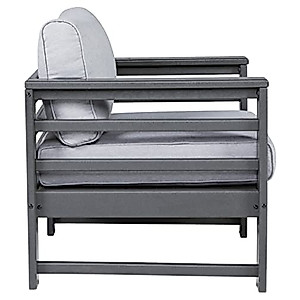 Signature Design by Ashley Outdoor Amora HDPE Patio Lounge Chair, 2 Count, Charcoal Gray