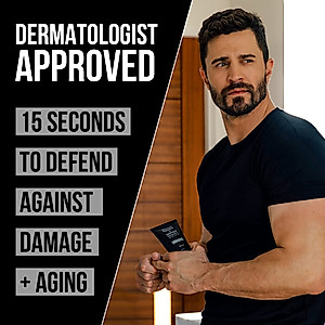 RUGGED & DAPPER Age + Damage Defense Facial Moisturizer and Ronan Cologne for Men