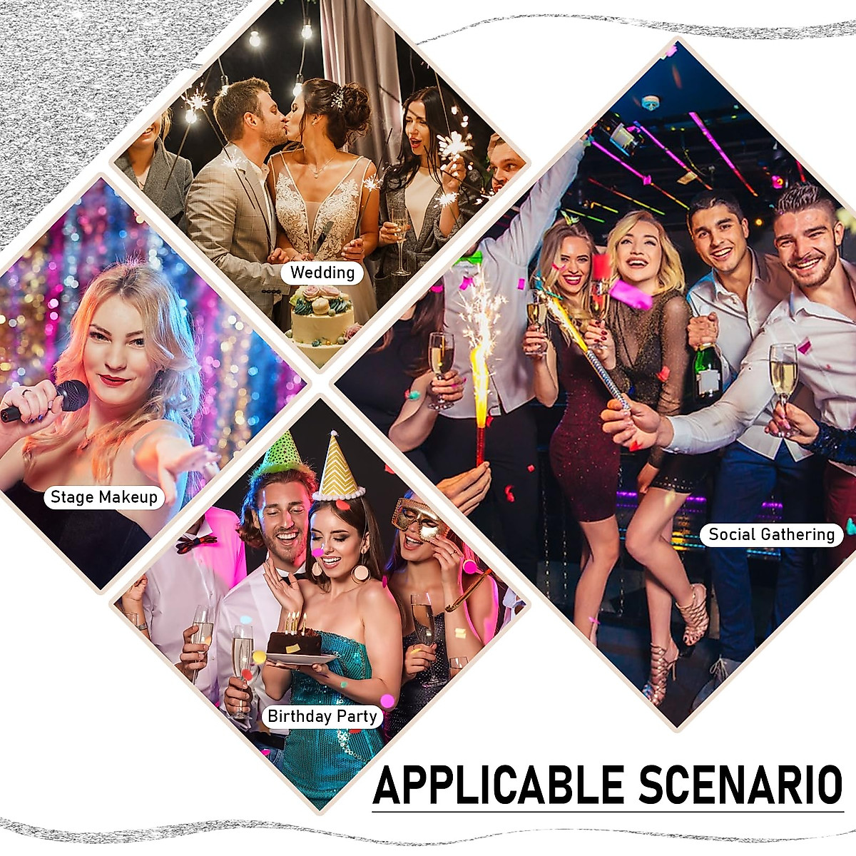 Pjordo Body Glitter Spray, Shimmer Spray, Gold Glitter Spray for Hair and Body, Glitter Hairspray, Quick Dry Long-Lasting Highlighter Powder Spray for Women Christmas Makeup Party Festival Rave 4FL.OZ