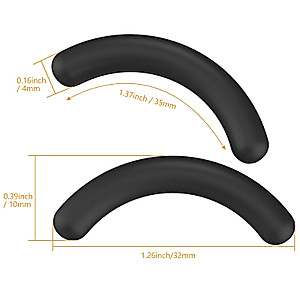 Zhehao Eyelash Curler Refill Eyelash Curler Pad Silicone Rubber Curler Replacement Refill Pad for Universal Lash Curler with Clear Storage Box