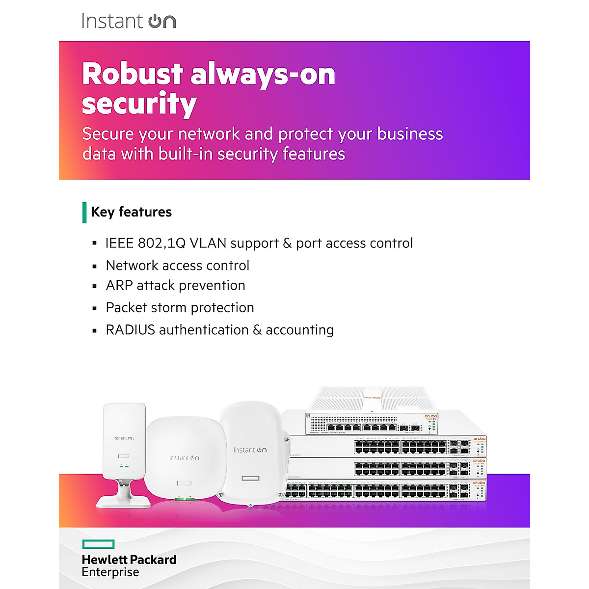 HPE Networking Instant On Switch Series 1930 48-Port Gb Smart-Managed Layer 2+ Ethernet Switch with PoE | 48x 1G | 4X SFP+ | 48x CL4 PoE 370W | US Cord (JL686B#ABA)