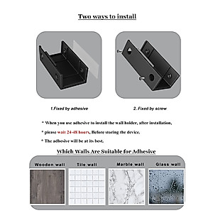 NOTMBESTM Under Desk Laptop Holder Under Desk Rack Mount for Keyboard & Small Devices Also Fit for Cable Box Wall Mount Tray Organizer Like Routers, Modems, Network Switch and More