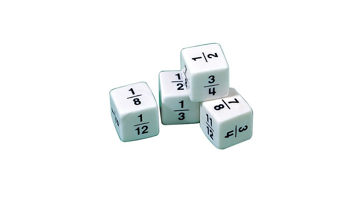 EAI Education Fraction Dice Set - 144 Pieces for K-12
