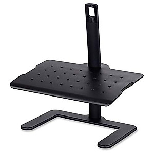 Safco Products 2129BL Adjustable Footrest, Black, 20"W x 14.25"D x 21.5"H