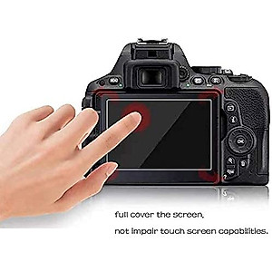 Alpha ZV-E10 Screen Protector for Sony Alpha ZV-E10 ZV-1F ZV-1 Vlog Camera Film Cover (3 Pack), PCTC 0.3mm 9H Hardness Tempered Glass Flim Anti-（ Scrach Fingerprint Bubble Water） ，2* Hot Shoe Cap Cover