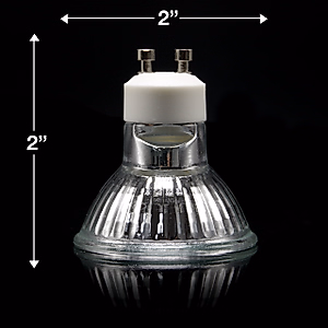 ETOPLIGHTING |3-Pack|35 Watt GU10 Halogen Light Bulbs with Clear UV Glass Cover 120 Volts 2,000 Life Hours, APL1583