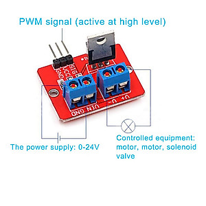 Treedix 6PCS IRF520 Driver Module MOS Tube Field Effect Tube Driver Module ARM Compatible with Raspberry Pi