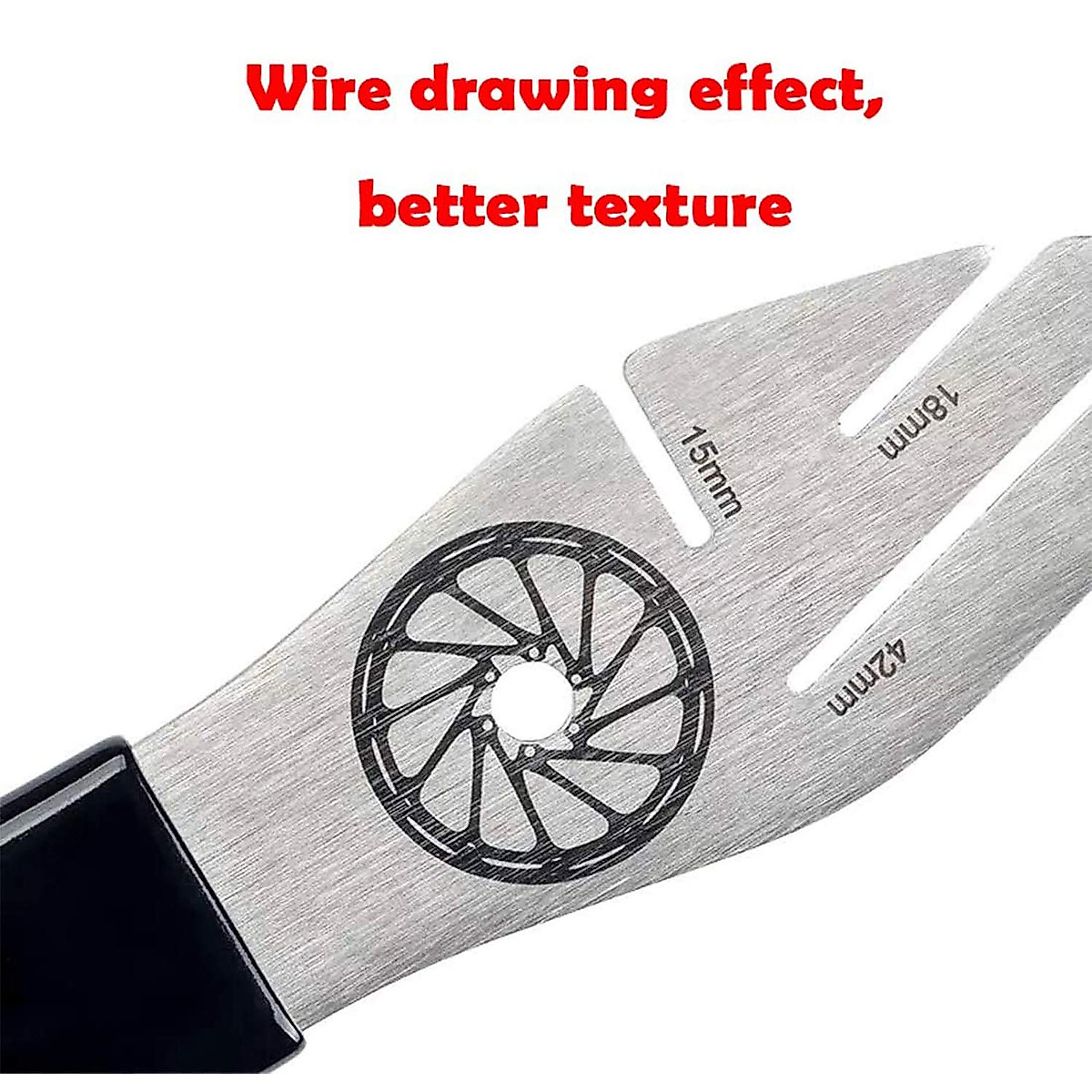 TuoTu Bicycle Rotor Truing Fork with Multi Slots, Bike Disk Brake Rotor Alignment Tool