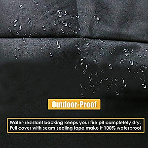 Uniflasy Heavy Duty Patio Cover for Camp Chef 2 Burner Stoves, Fits OSD-60LW, EX-60, CC-60, DL-60, DC-60LW, DH-280, DH-170, SOC-60, UV and Water Resistant Double Stove Cover