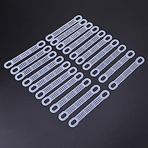 HELYZQ 20pcs Large Silicone Clothes Hanger Non Slip Shoulder Strap Grip Strip Pad