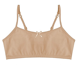 Popular Cotton Girls Training Bra - Crop Cami w Adjustable Straps. Bra Pack 5 PK Neu 7/8