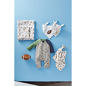 Mud Pie Football Muslin Swaddle, Multi