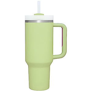 40oz Quencher Adventure modern tumbler, Stainless Steel Vacuum Insulated Tumbler, Travel Tumbler With Lid and Straw (Light green)